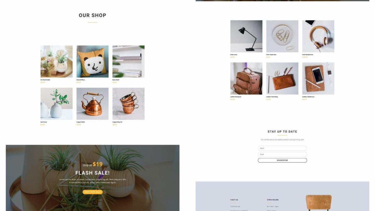 ET - Boutique Shop Page