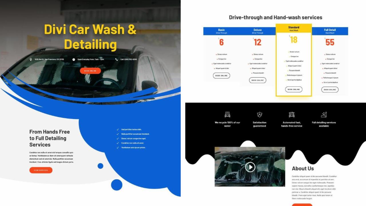 ET - Car Wash Landing Page