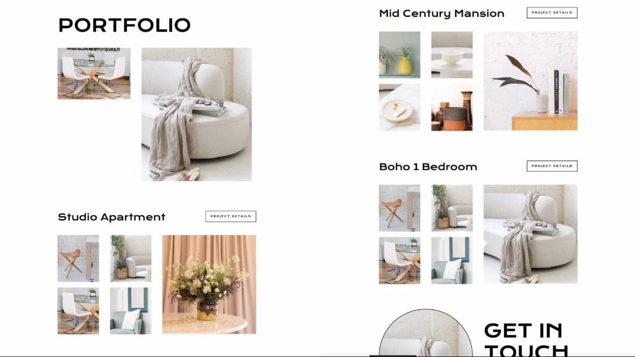 ET - Interior Designer Portfolio Page