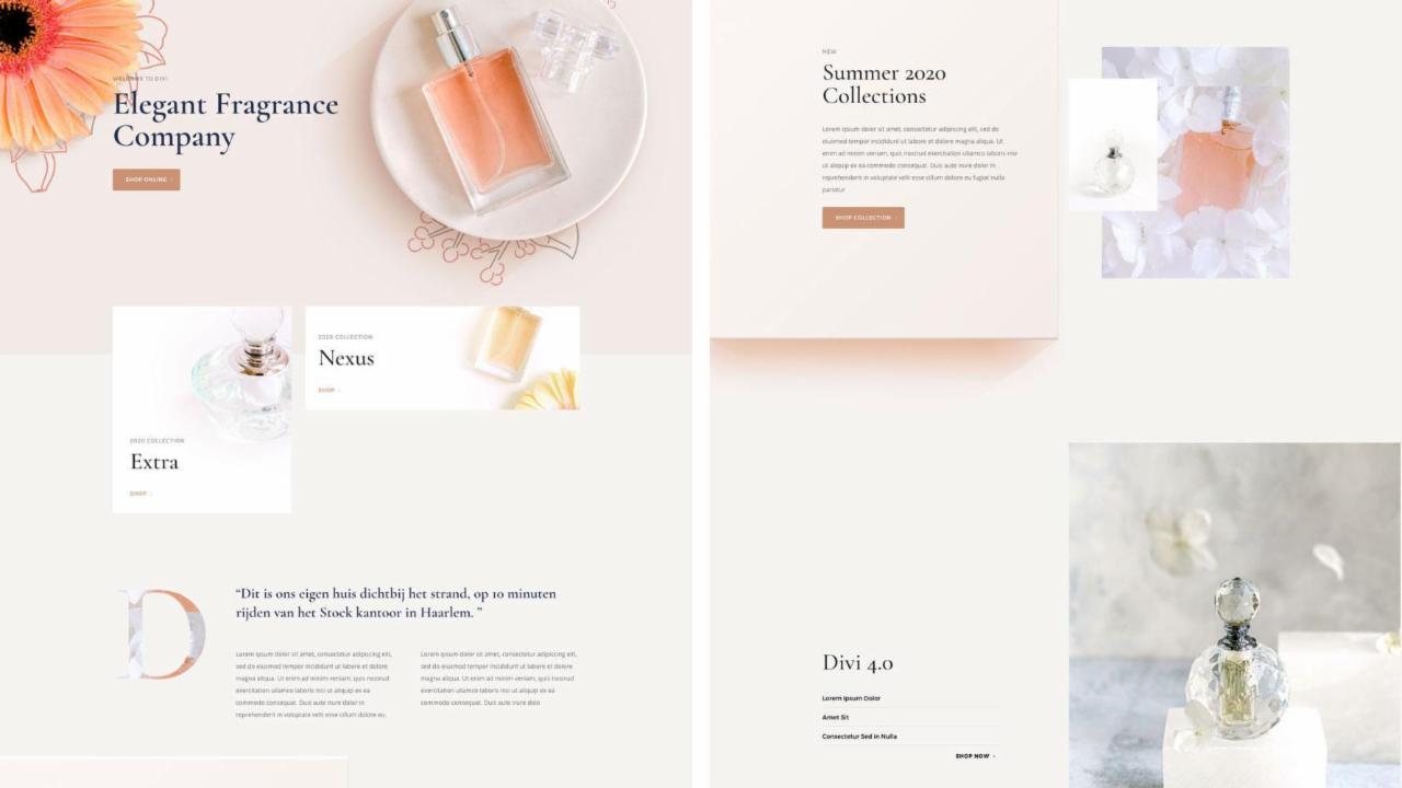 ET - Perfumery Landing Page
