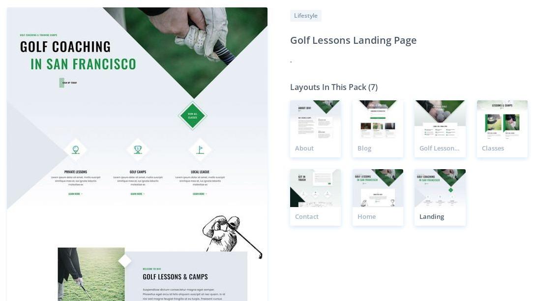 ET - Golf Lessons Pack