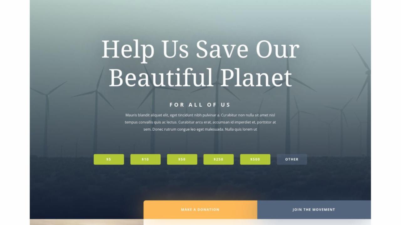 ET - Environmental Nonprofit Home Page - Header
