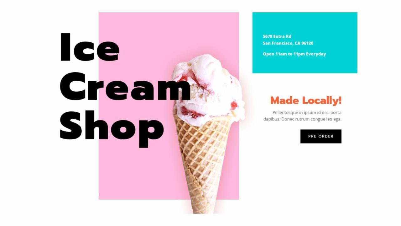 ET - Ice Cream Shop Landing Page - Header