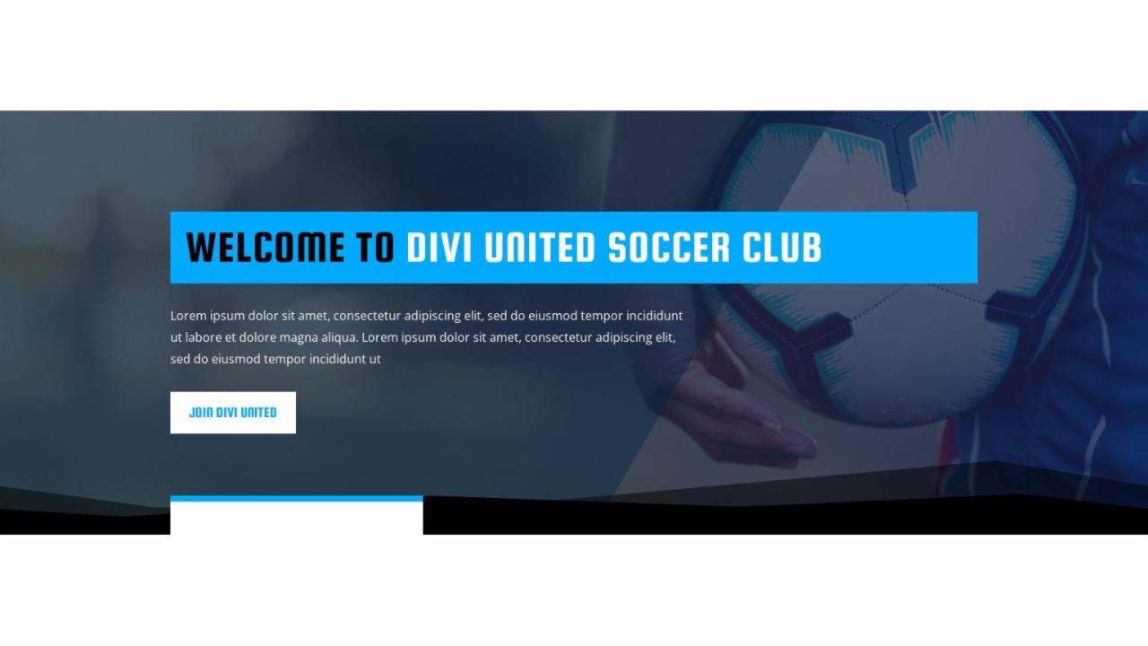 ET - Soccer Club Home Page - Header